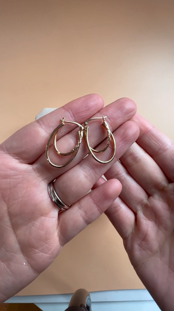 Double Loop Hoops – SUNSHINE